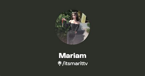Mariam Instagram Twitch Linktree