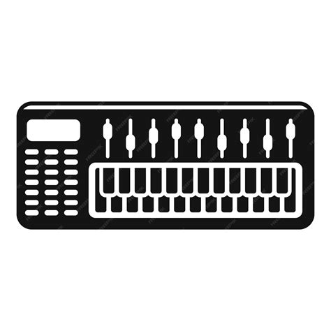Premium Vector Vector Illustration Of A Synthesizer Keyboard