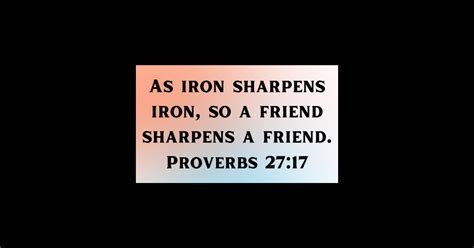 Bible Verse Proverbs 27 17 Proverbs 27 17 Sticker Teepublic
