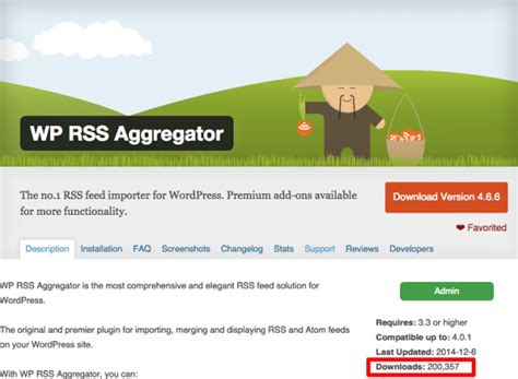 Wp Rss Aggregator Goes Past 200000 Downloads Mark