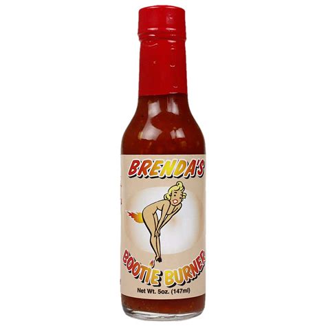 Sauce Crafters Brendas Bootie Burner Hot Sauce Habanero Garlic 5 Oz B