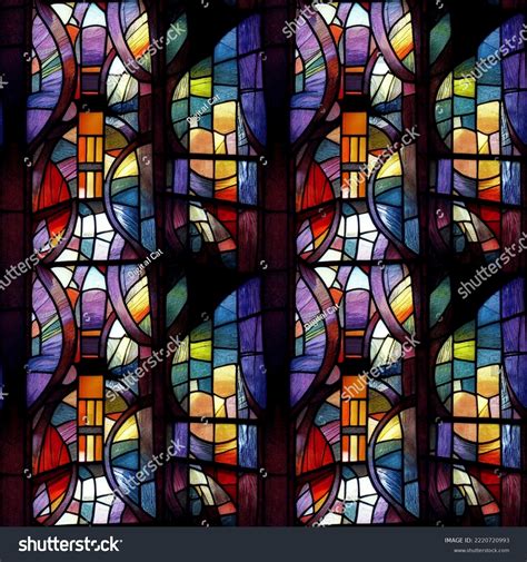 매끄러운 스테인드 글라스 패턴 텍스처 배경 스톡 일러스트 2220720993 Shutterstock