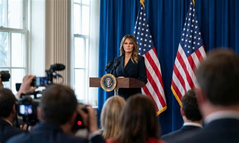 Melania Trump Celebrates First Take It Down Act Conviction Crystal