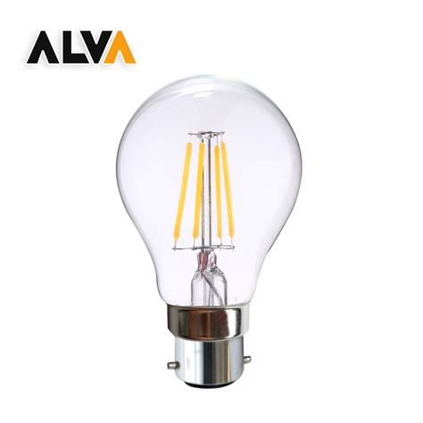 Led Filament Bulb 210lmw Erp Class A 5w Glass A60 A19 Cob Led Light
