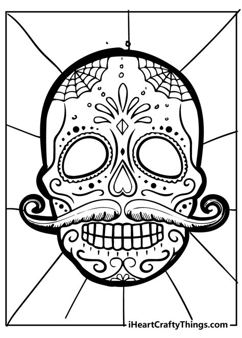 30 Sugar Skull Coloring Pages For The Day Of The Dead