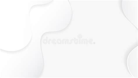 Minimalist And Modern Future Abstract Wavy Geometric White And Gray Background Design