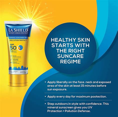 Buy La Shield Expert Urban Protect Mineral Sunscreen Gel Spf 50 50g Online And Get Upto 60 Off