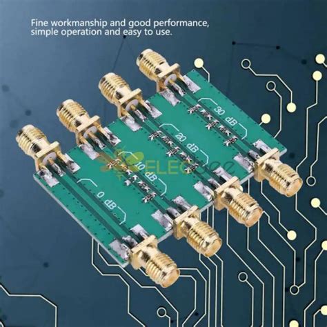 RF Fixed Attenuator SMA Double Female Head Radio Frequency Fixed Attenuator Module Board DC GHz