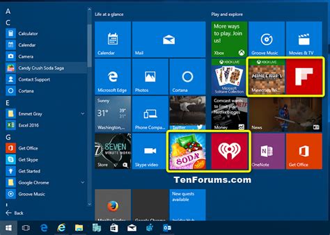 Enable Or Disable App Suggestions On Start In Windows 10 Tutorials