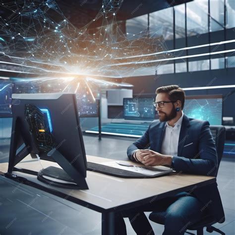 Premium Ai Image A Computer Programmer Developing A Groundbreaking