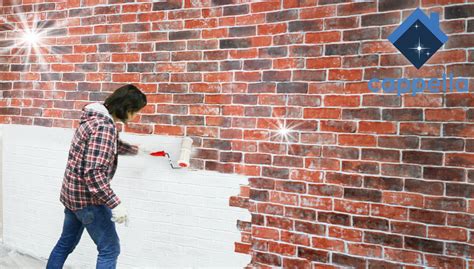 Декоративная покраска кирпичной стены 33 фото