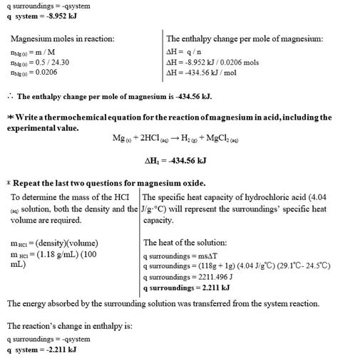 Hess Law Lab Explained And Answers Schoolworkhelper