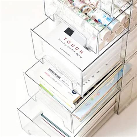 아크릴정리함서랍으로 투명하게 물건을 찾기 쉽게 보이는 수납으로 책상정리하는 법 네이버 블로그