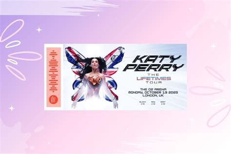Katy Perry Lifetimes World Tour 2025 Customisable Souvenir Ticket Memorabilia Etsy Australia