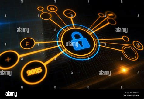 Cyber Security And Computer Data Protection With Padlock Symbol Digital Concept Network Cyber