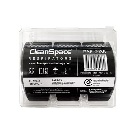 Cleanspace® P3 Tm3 Particulate Filter P Sl R Pk 3 Cleanspace Technology