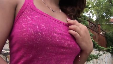 Sexy Brunette Pleasures Her Pussy All Alone