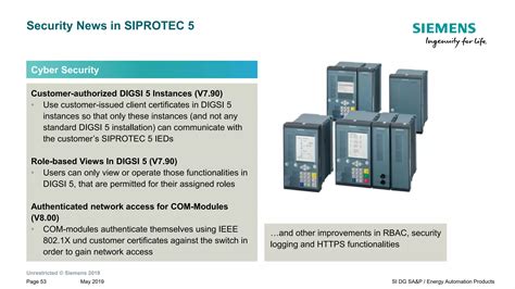 Siprotec Expanded Cyber Security Capabilities PPT