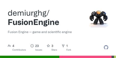 Github Demiurghgfusionengine Fusion Engine — Game And Scientific Engine