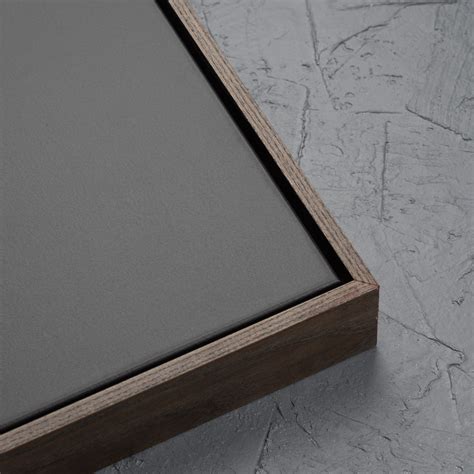 Walnut Floating Frame With Primed Art Board Squarerectangle Art