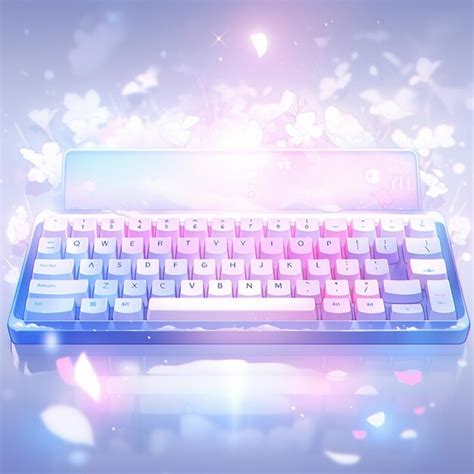 premium photo there is a computer keyboard with a glowing keyboard on