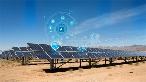 Artificial Intelligence Software Manages Solar Panel Farm In Desert Area Optimizing Energy