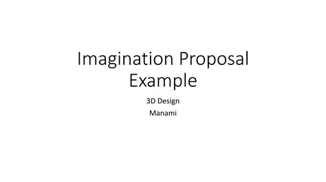 Imaginationunity Final Design Proposal Example Ppt