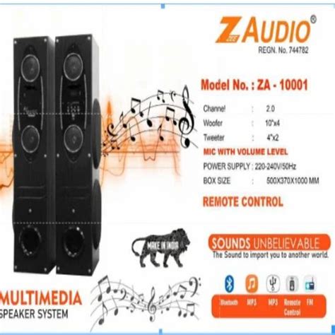 Zee Audio Black Multimedia Speaker System At Best Price In New Delhi Id 24671018791
