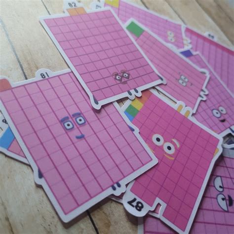 Numberblocks 81 90 Stickers Etsy