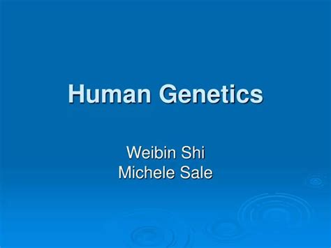 PPT Human Genetics PowerPoint Presentation Free Download ID