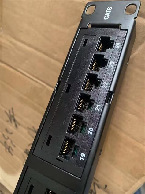 24 Ports Cat6 Patch Panel 1U Keystone Jack Loaded Fiber Mart Com