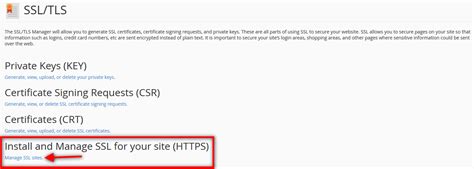 how to install an ssl certificate in cpanel