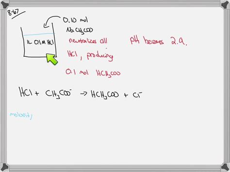 Compare Diffusion Vs Solute Concentration Of HCl In Excess NaCl And Of Sodium Acetate In Excess