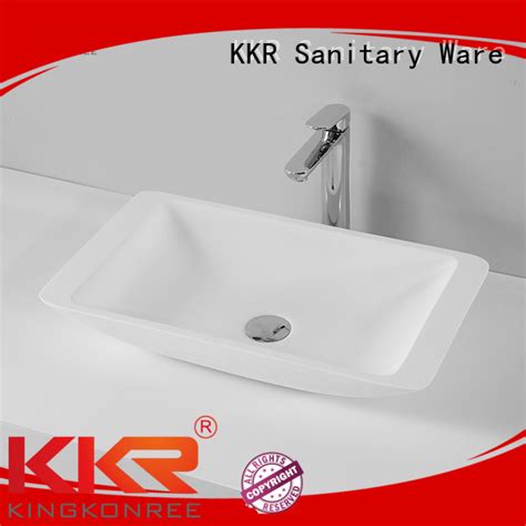 Find High Quality Above Counter Acrylic Solid Surface Basin With Competitive