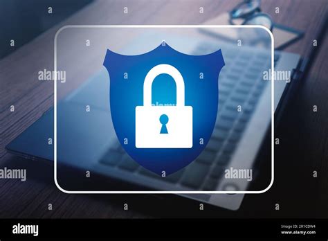 Internet Security Shield Concept Cyber Security Data Protection
