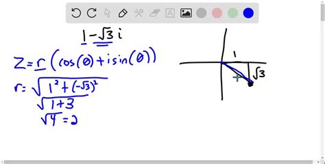 ⏩solved write each complex number in rectangular form 1 √ 3 i numerade