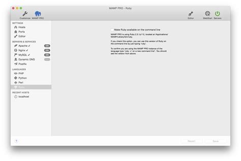 Mamp Pro Mac Documentation Languages Ruby