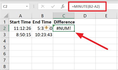 How To Subtract Time In Excel