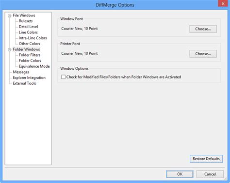 The Folder Windows Page Sourcegear Diffmerge