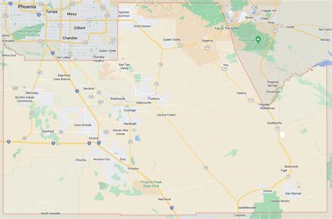 Cities And Towns In Pinal County Arizona Countryaah