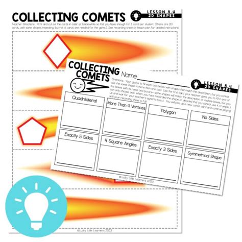 Lucky To Learn Math 2d Shapes Lesson 84 Mini Lesson Collecting