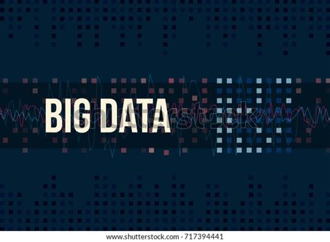 Big Data Algorithms Analysis Information Minimalistic Stock Vector