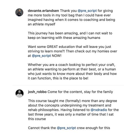 level 1 pre script® courses