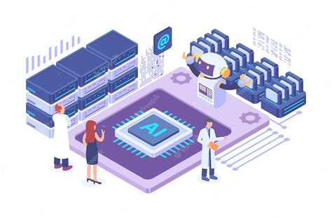 Premium Vector Isometric Artificial Intelligence Concept
