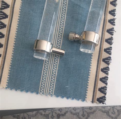 Lucite Drawer Pulls 3 4 Dia Nickel Chrome Satin Nickel Lucite Drawer Handles Lucite