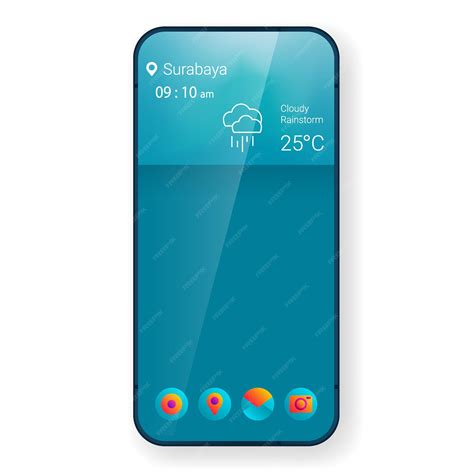 Premium Vector Home Screen Layout Mobile App User Interface Yellow