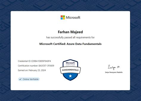 Certification Microsoftazure Datafundamentals Continuouslearning