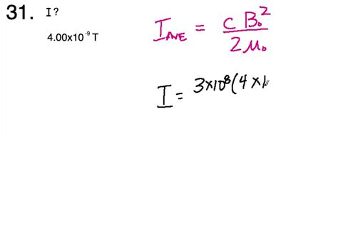 Intensity Formula