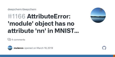 Attributeerror Module Object Has No Attribute Nn In Mnist Gan Tutorial Issue