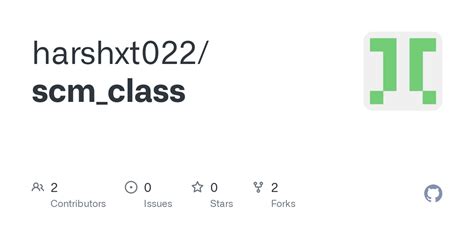 Github Harshxt022scmclass